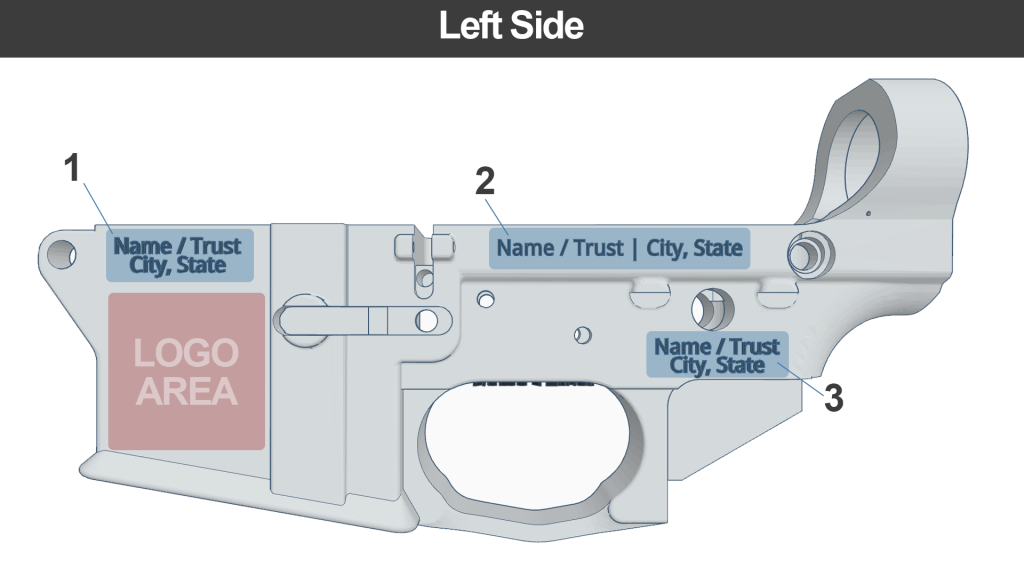 Form 1 SBR Engraving AR Lower Form 1 Engraving